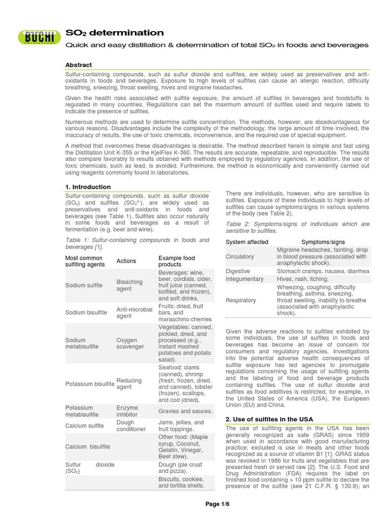 White Paper SO2 FINAL | PDF | Sulfur Dioxide | Titration