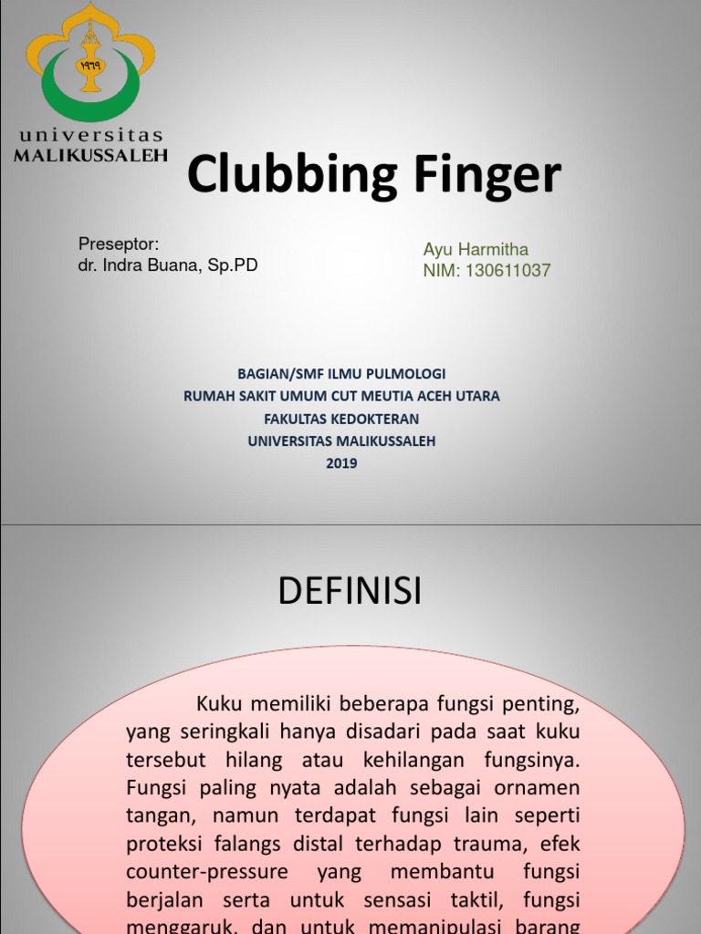 Clubbing Finger | PDF