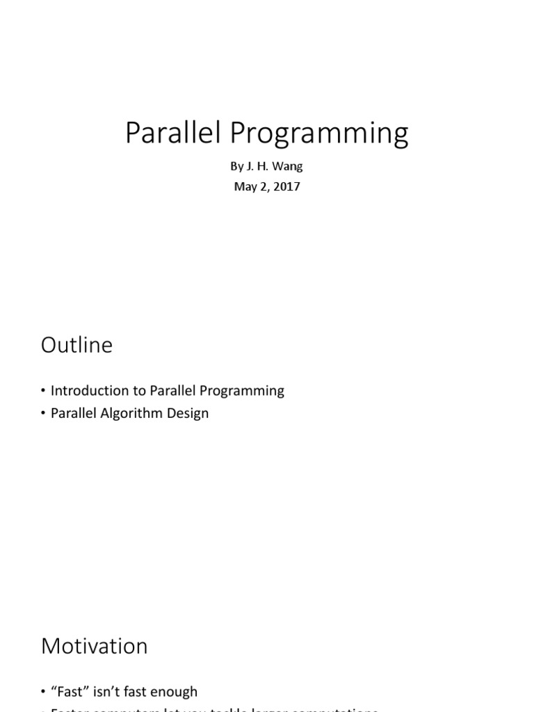 Parallel Programming | PDF | Parallel Computing | Message Passing Interface Parallel Programming | PDF | Parallel Computing | Message Passing Interface