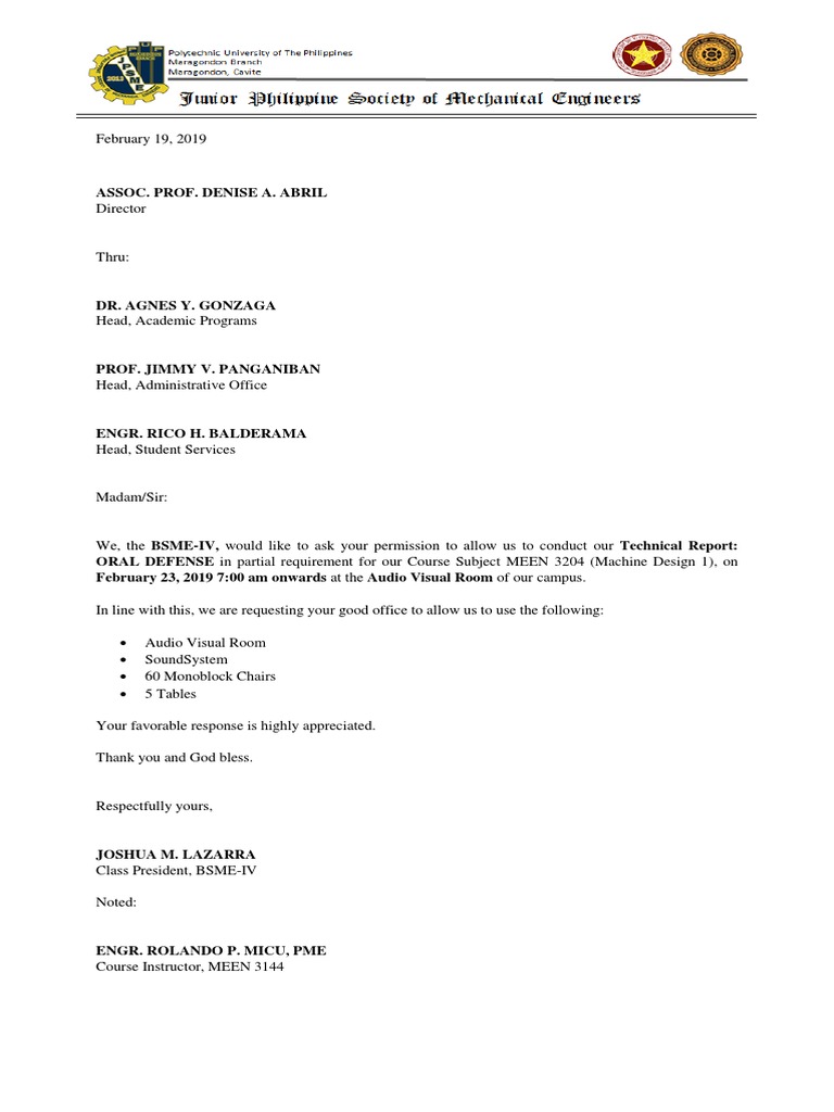 Request Letter Pup | PDF