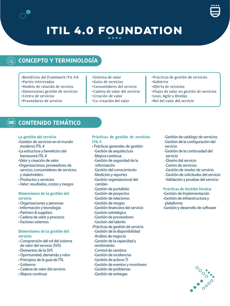 Itil 4.0 Foundation PDF | PDF | Itil | Cadena de valor