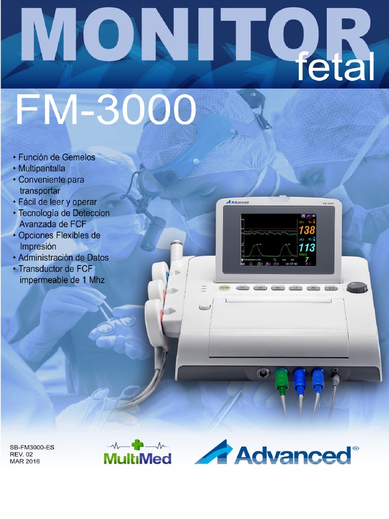 06 Manual Cardiotocografo Advance FM 3000 | PDF