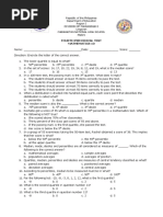 Math 10 4th Quarter Examination | PDF