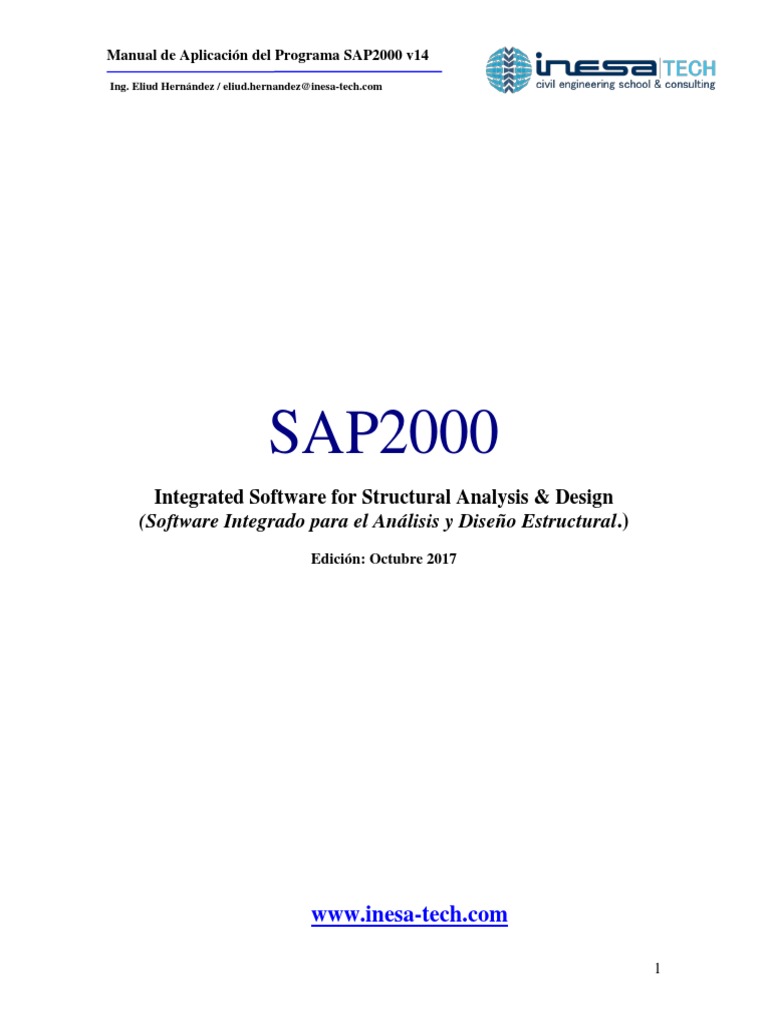 SAP2000 Manual Guide | PDF | Braguero | Software