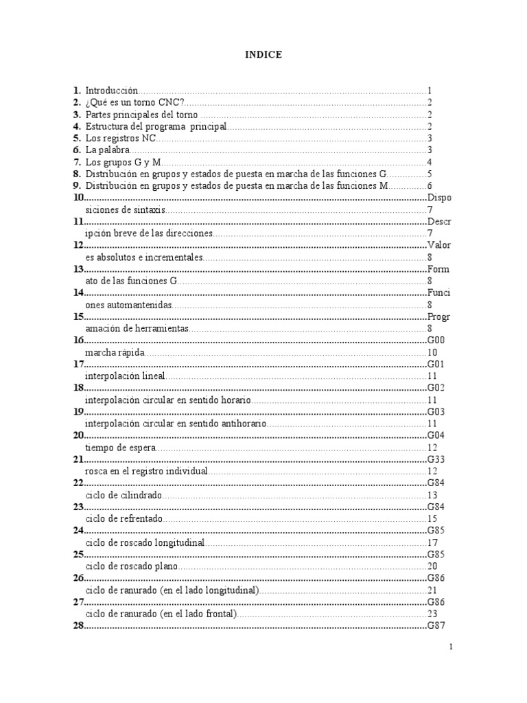 Manual de Programación y Uso de Un Torno CNC | PDF | Business