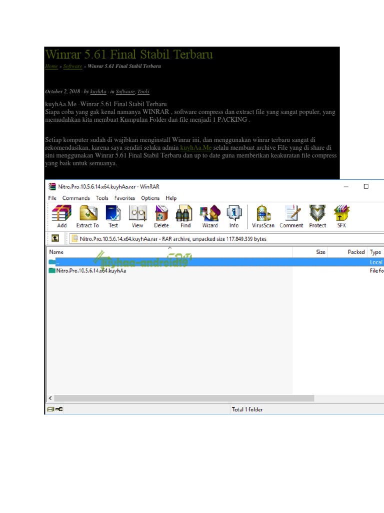 Proses Instal Winrar 5 | PDF