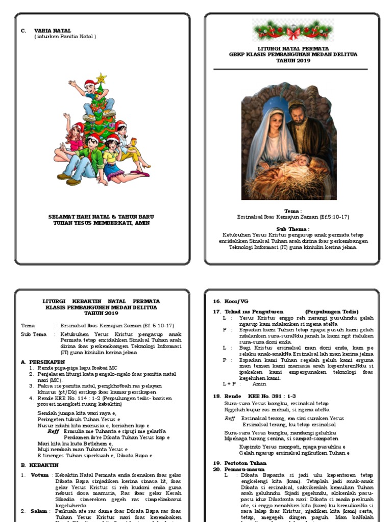 Tata Ibadah Natal Permata | PDF