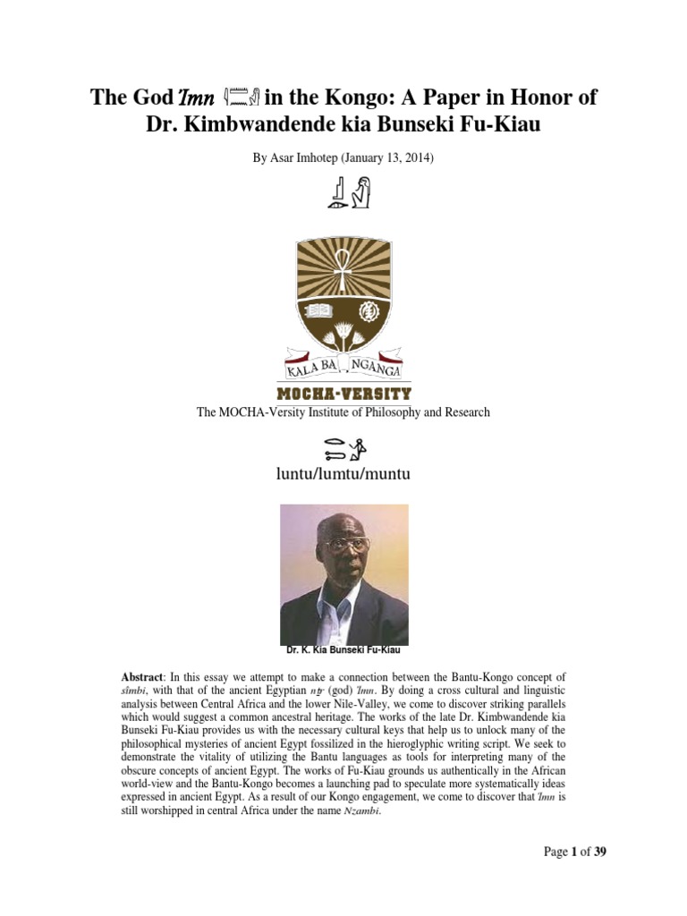 The God Imn in The Kongo | PDF