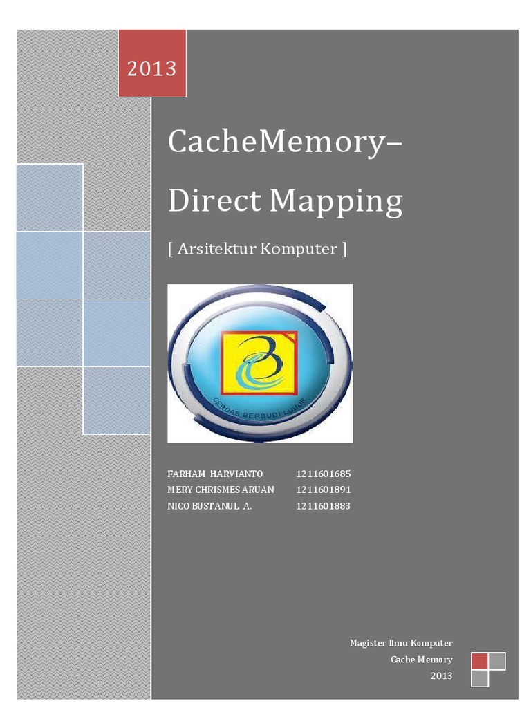 Cache Memory: Direct Mapping | PDF