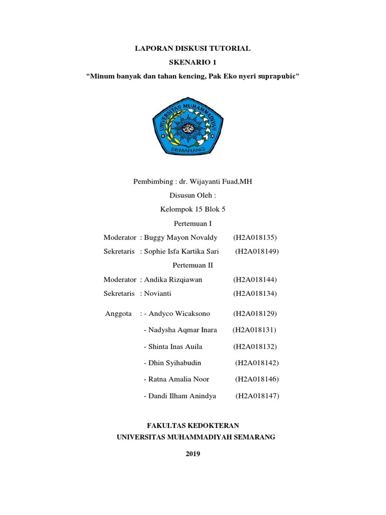 Laporan Diskusi Tutorial | PDF | Kesehatan Holistik