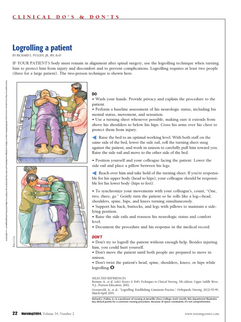 Logrolling A Patient.19 | PDF | Medicine | Clinical Medicine