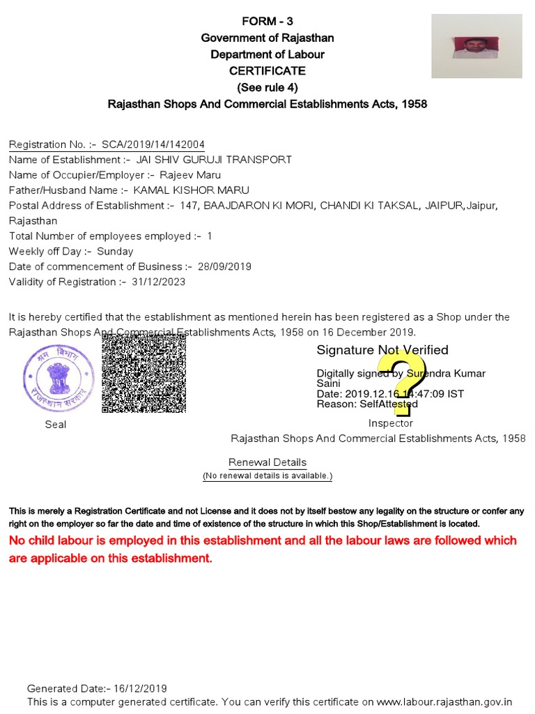 SCA 2019 14 142004 Certificate | PDF