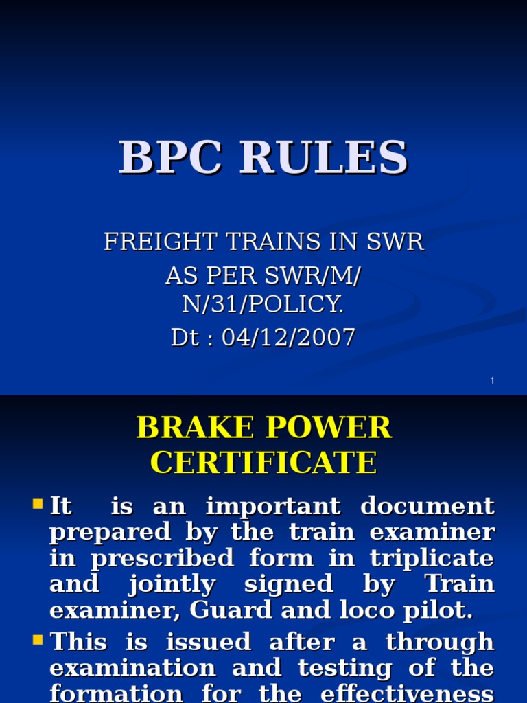 Examination - of Fright Trains | PDF | Train | Land Transport