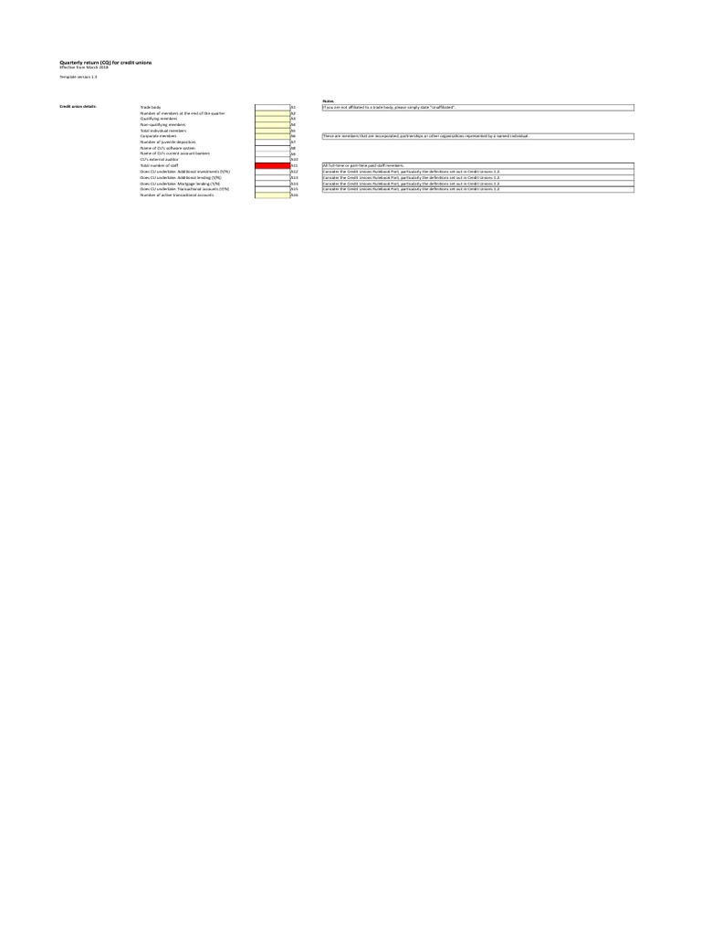 Form CQ Template | Download Free PDF | Credit | Finance & Money Management