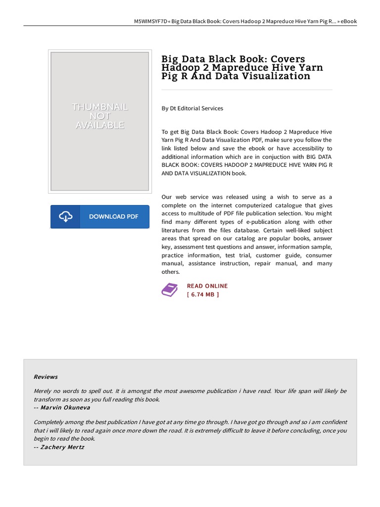Read Online 9789351199311 Big Data Black Book Covers Hadoop 2 Mapreduce Hi PDF | PDF | Apache ...