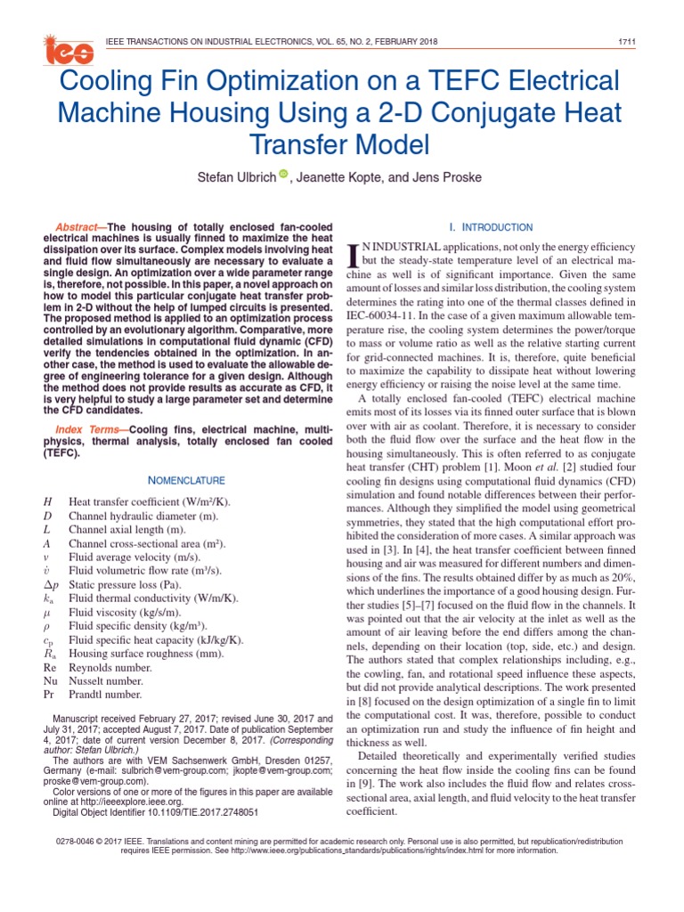 Cooling Fin Optimization | PDF | Heat Transfer | Fluid Dynamics
