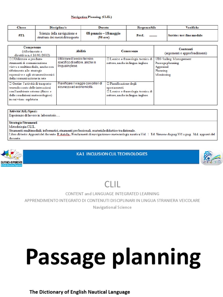 Passage Planning Alessi | PDF | Navigation | Water Transport