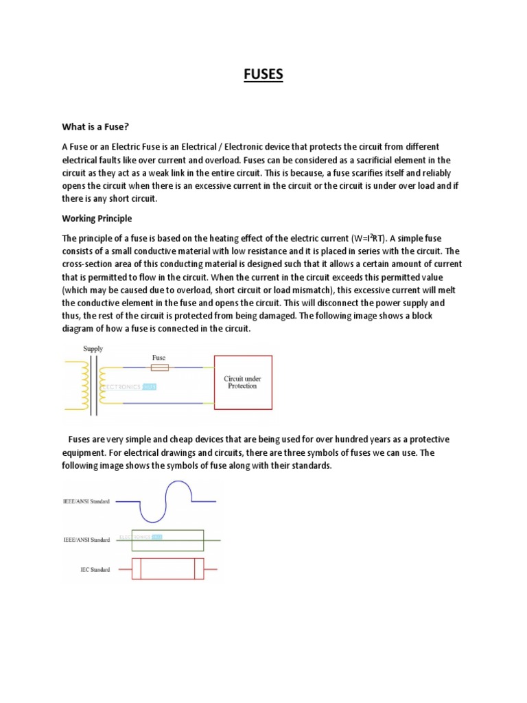 FUSES | PDF | Fuse (Electrical) | Alternating Current