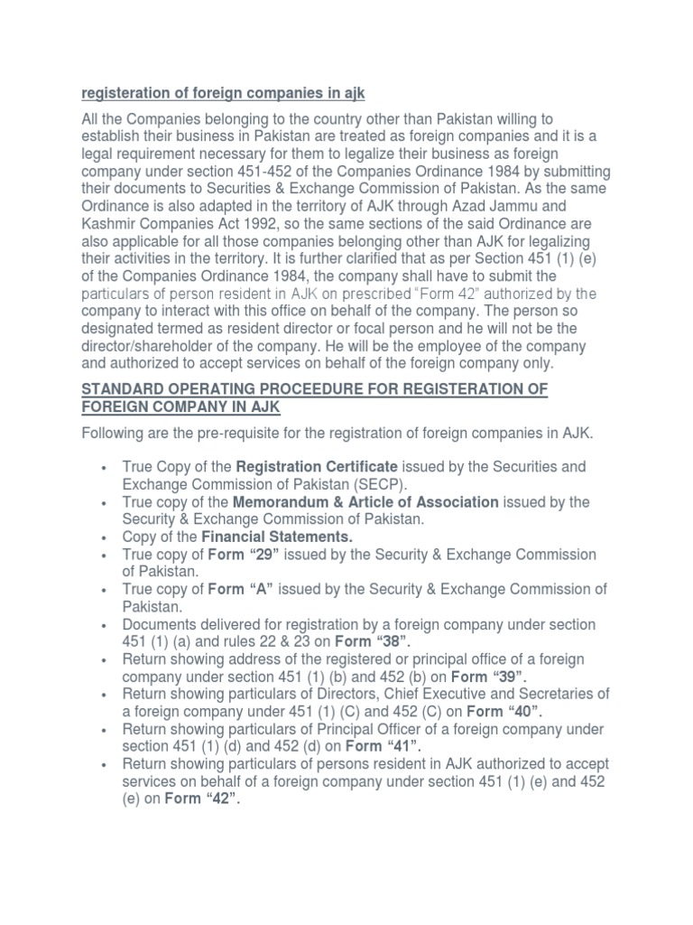 AJ&K Enlistment Checklist | PDF | Private Law | Social Institutions