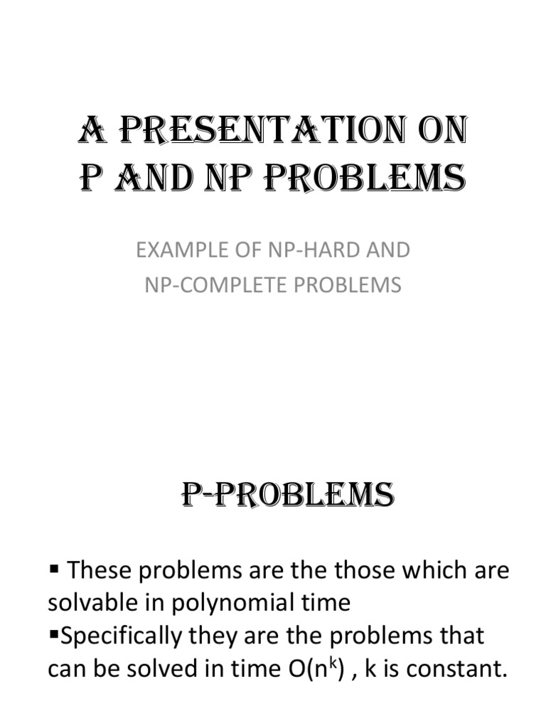 A Presentation On Daa | PDF | Time Complexity | Computational ...