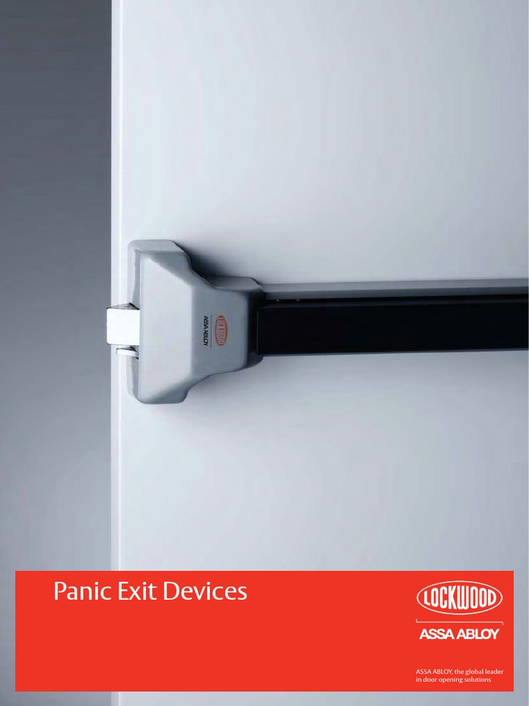 Panic Exit Devices Catalogue | PDF | Door | Access Control