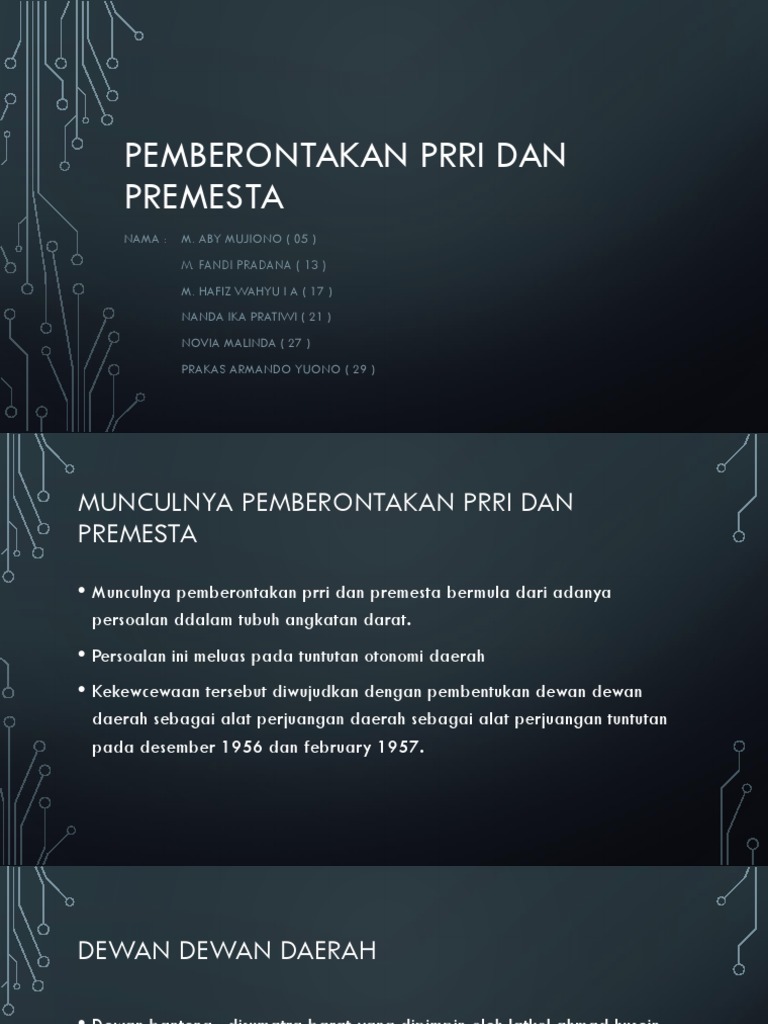 Pemberontakan Prri Dan Premesta | PDF