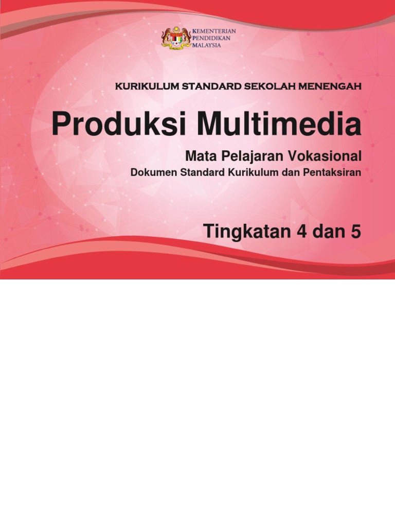 DSKP KSSM MPV Produksi Multimedia T4 Dan T5 | PDF