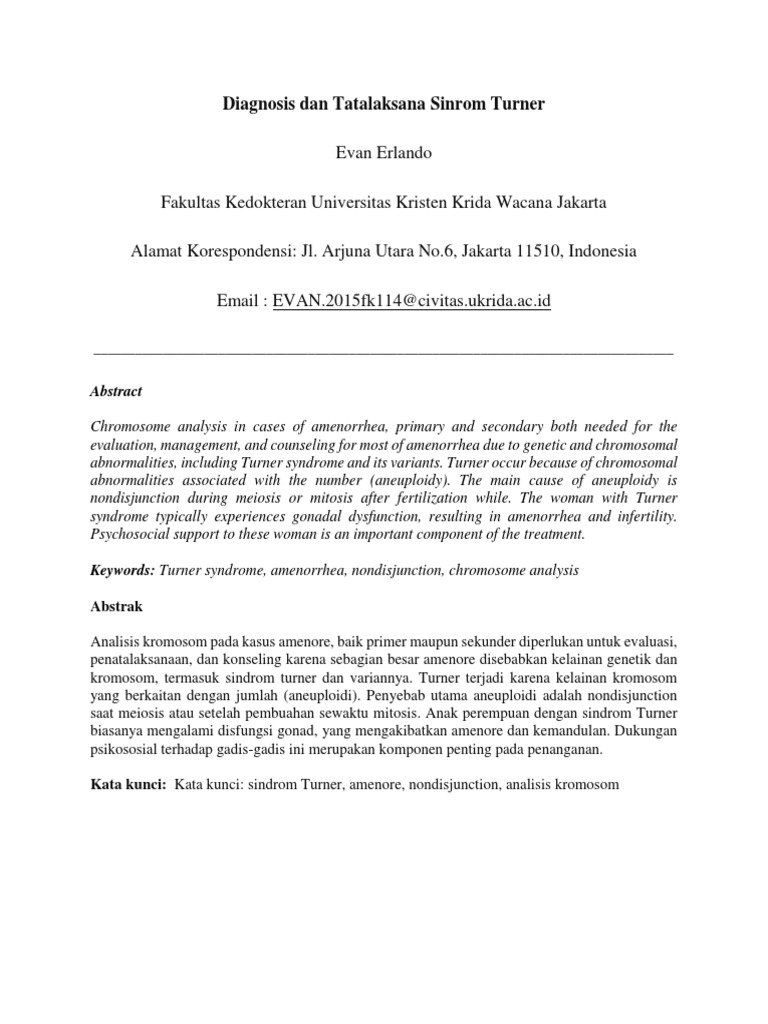 Sindrom Turner | PDF