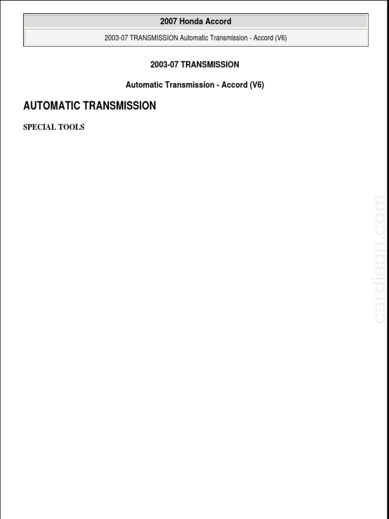 Auto Transmission V6 PDF | PDF | Automatic Transmission | Transmission ...