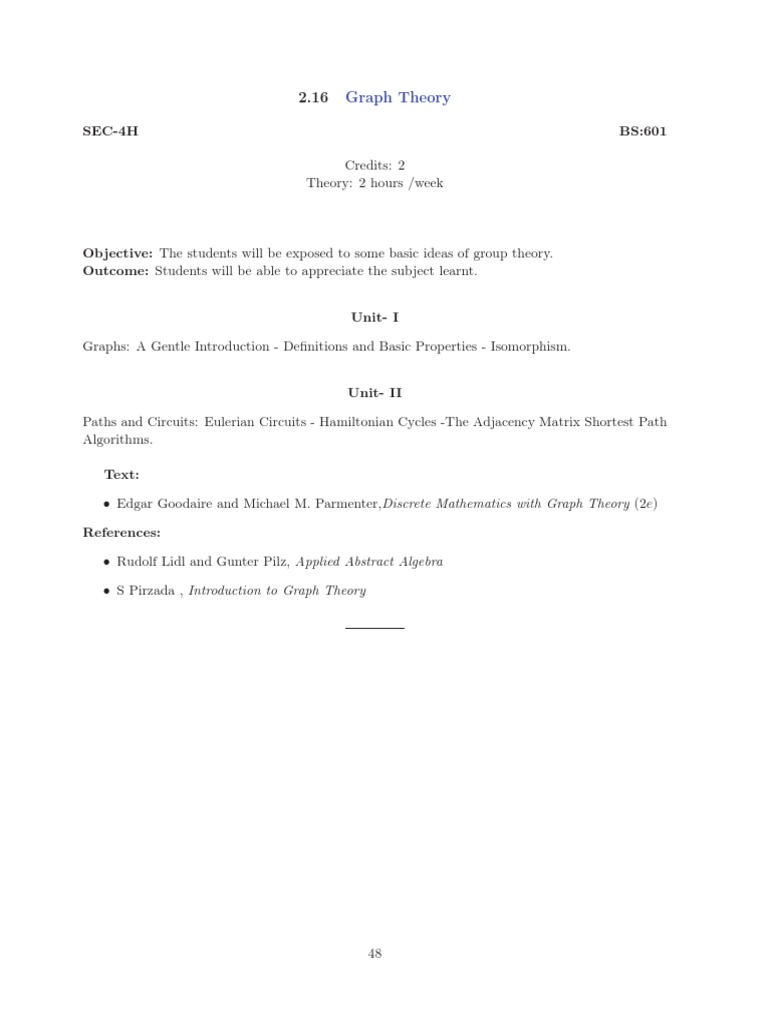 Graph Theory | PDF