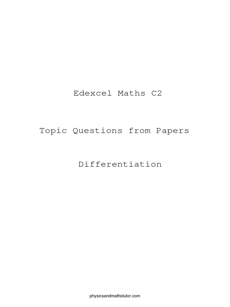 Ch.9 Differentiation PDF | PDF | Area | Elementary Mathematics