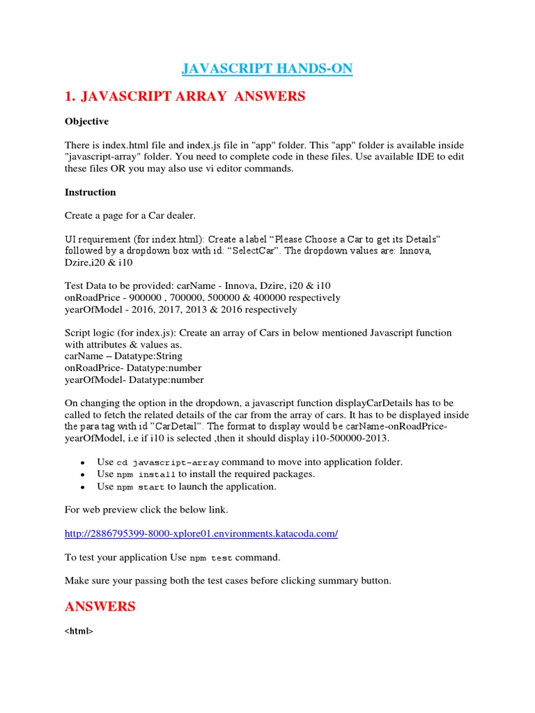 JS Hands-On | PDF | Java Script | Boolean Data Type