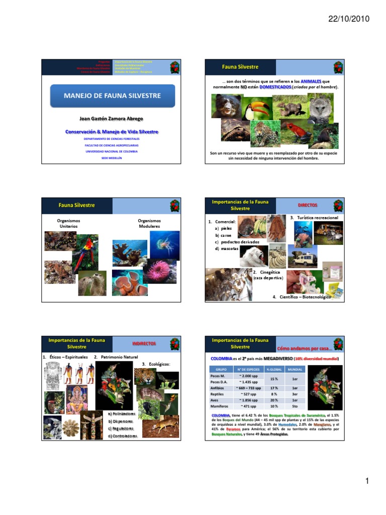 1-Manejo de Fauna Silvestre | Descargar gratis PDF | Muestreo (Estadísticas) | Conservación