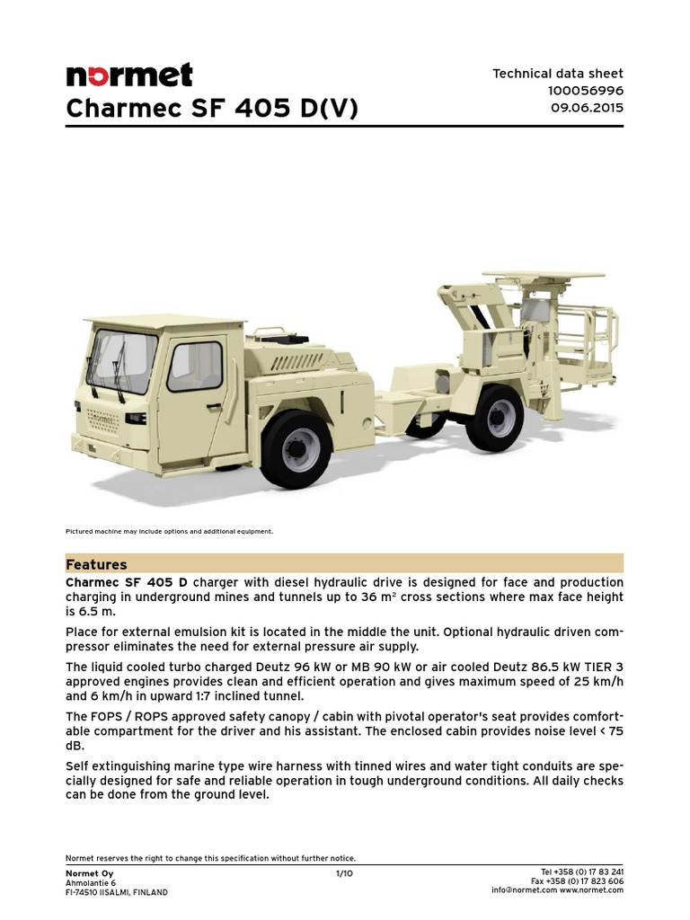 Charmec SF 405 DV 100056996 | PDF | Truck | Transport
