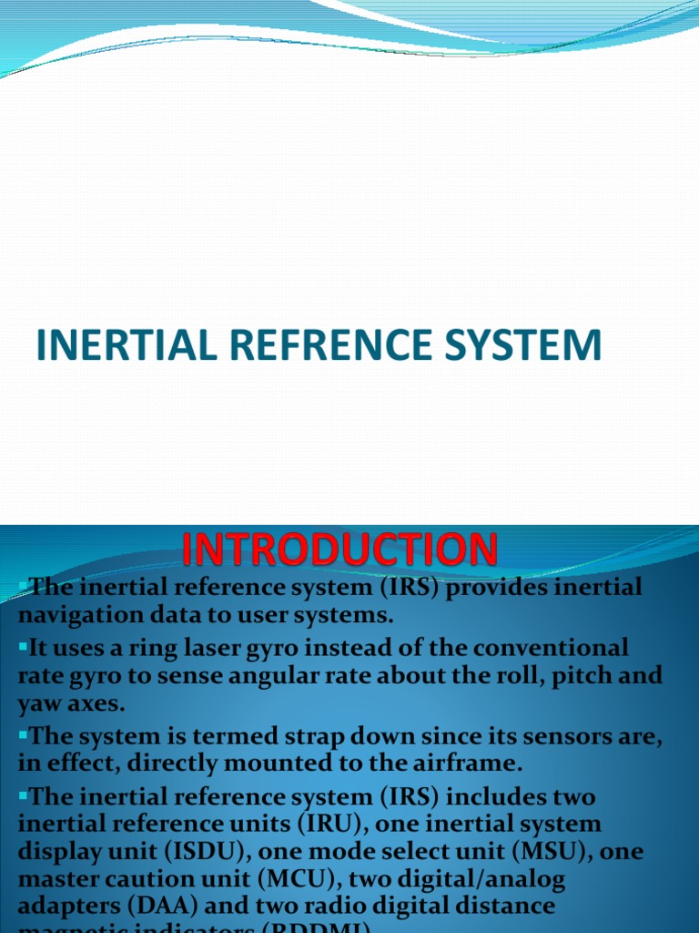 IRS | PDF | Inertial Navigation System | Gyroscope