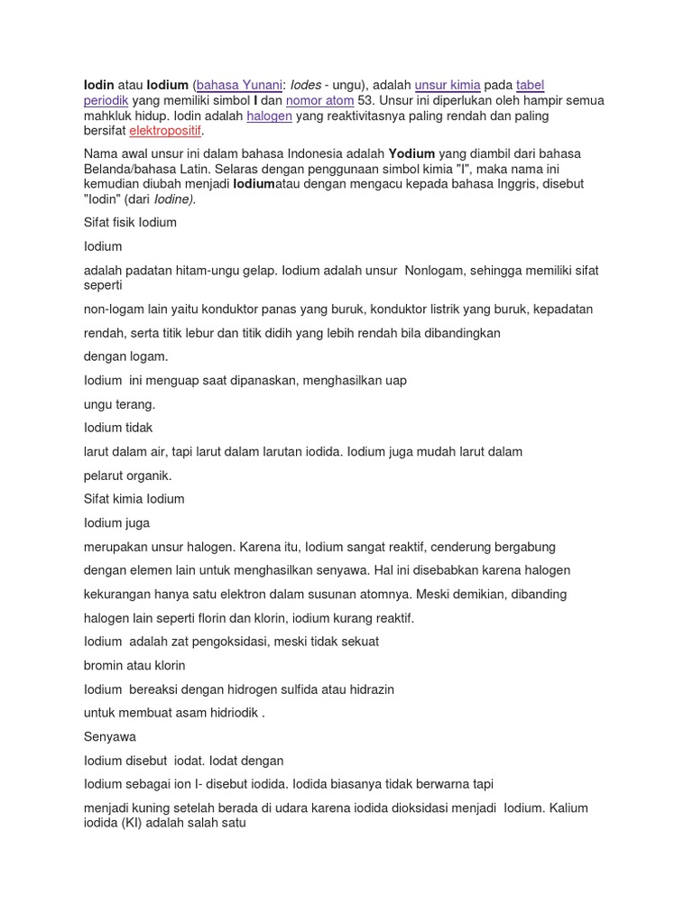 Iodium | PDF