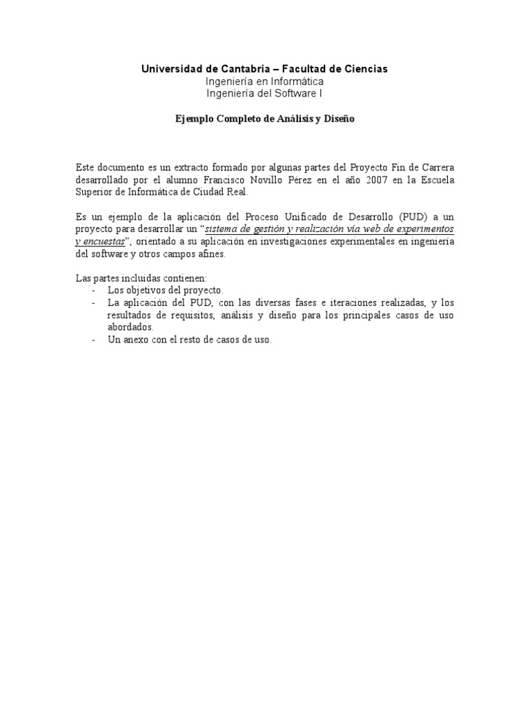 Ejemplo Completo | PDF | Caso de uso | .NET Framework