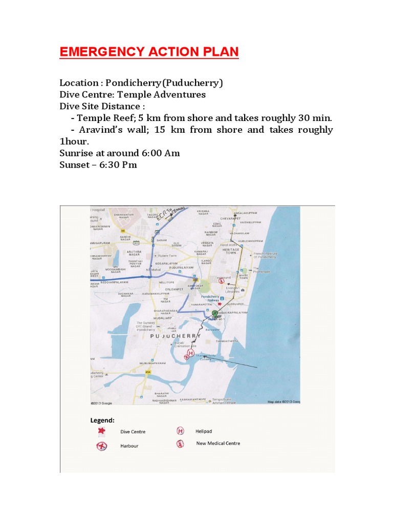 Emergency Action Plan | PDF | Scuba Diving | Emergency