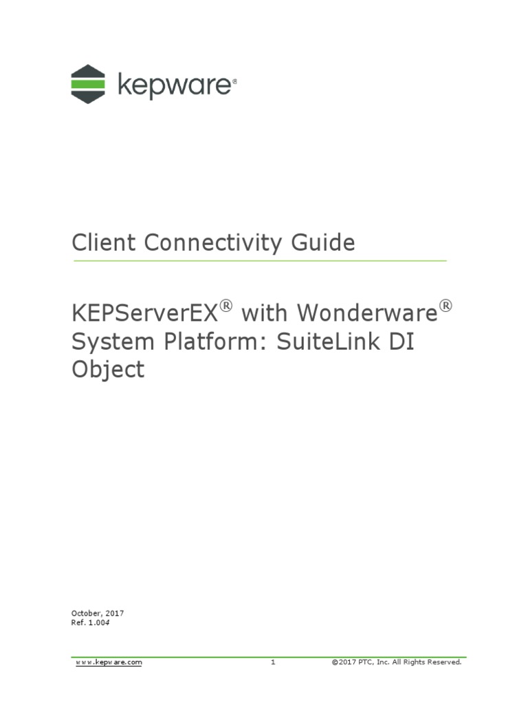 Kepserverex Wonderware Suitelink Di Object | PDF | Server (Computing ...