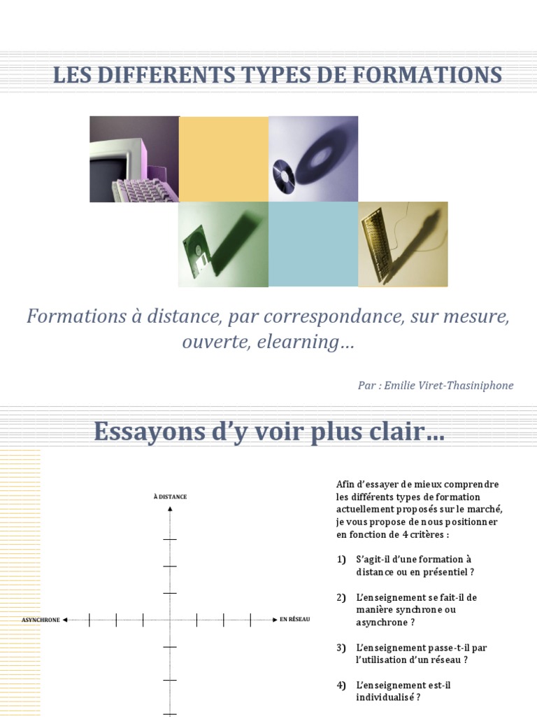 Types de formations professionnelles | PDF | Formation à distance ...