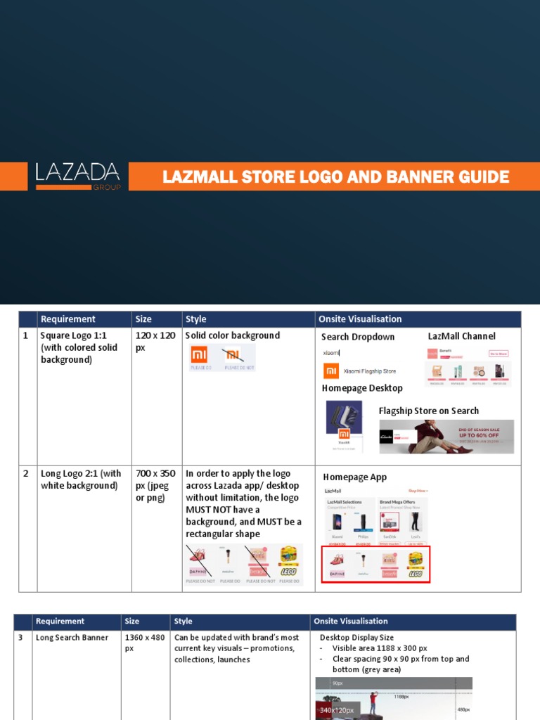 EN - LazMall Flagship Store Banner Reference Guide | PDF
