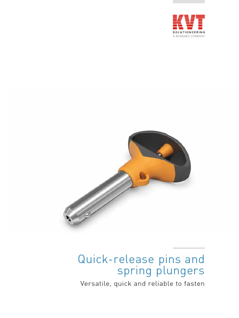 Quick-Release Pins & Spring Plungers | PDF | Engineering | Screw