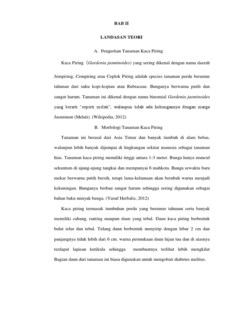 Daun Kaca Piring | PDF