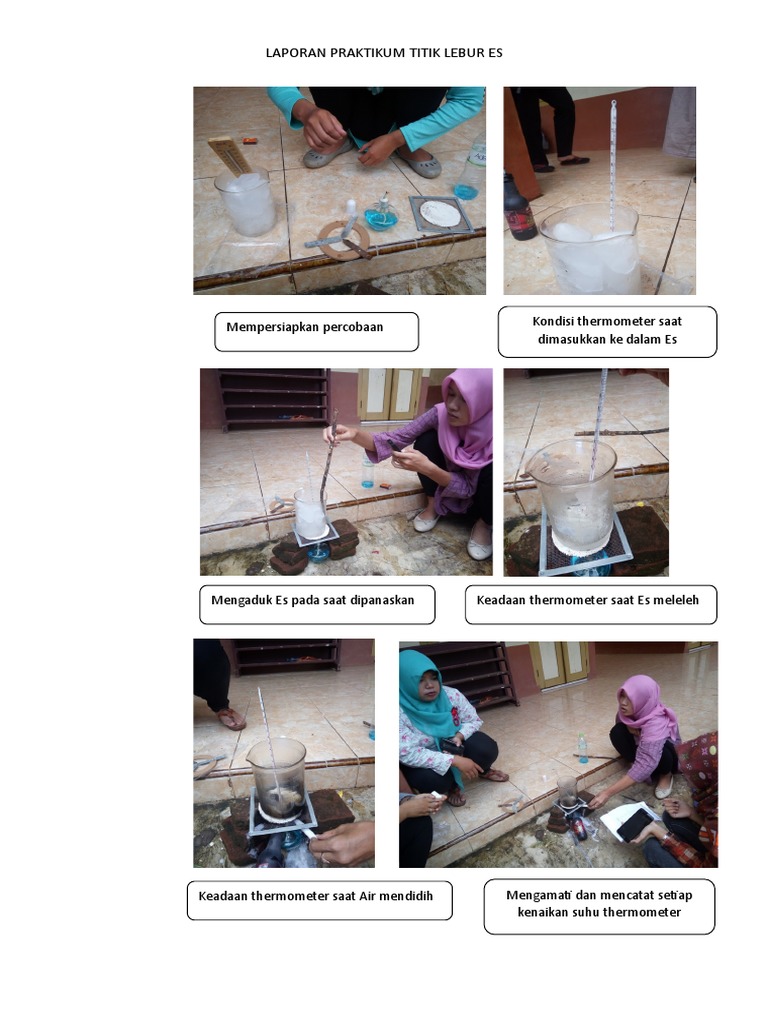 Gambar Laporan Praktikum Titik Lebur Es | PDF