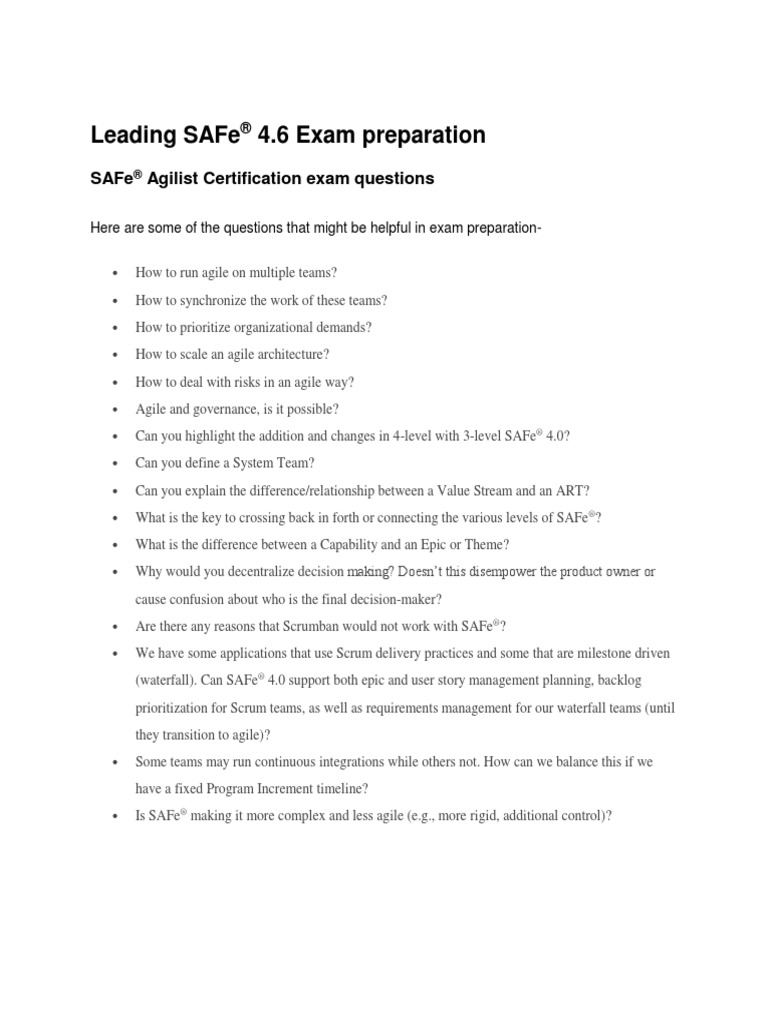 Questions - Exam Prep | PDF