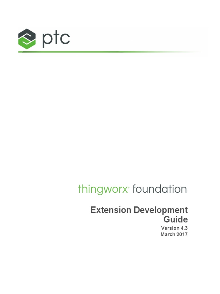 Thingworx Extension Development User Guide Pdf Pdf Application Programming Interface Xml