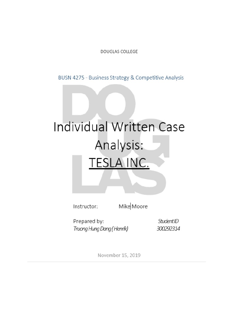 Tesla Strategic Analysis Report | PDF | Electric Car | Car