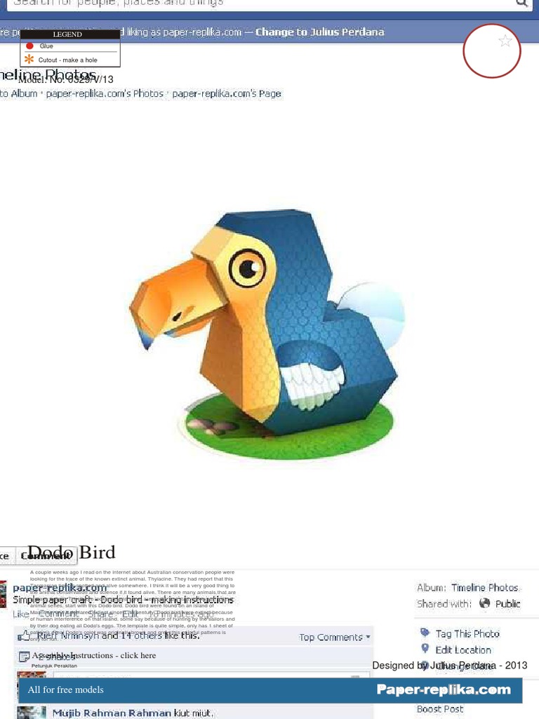Dodo Bird Papercraft | PDF