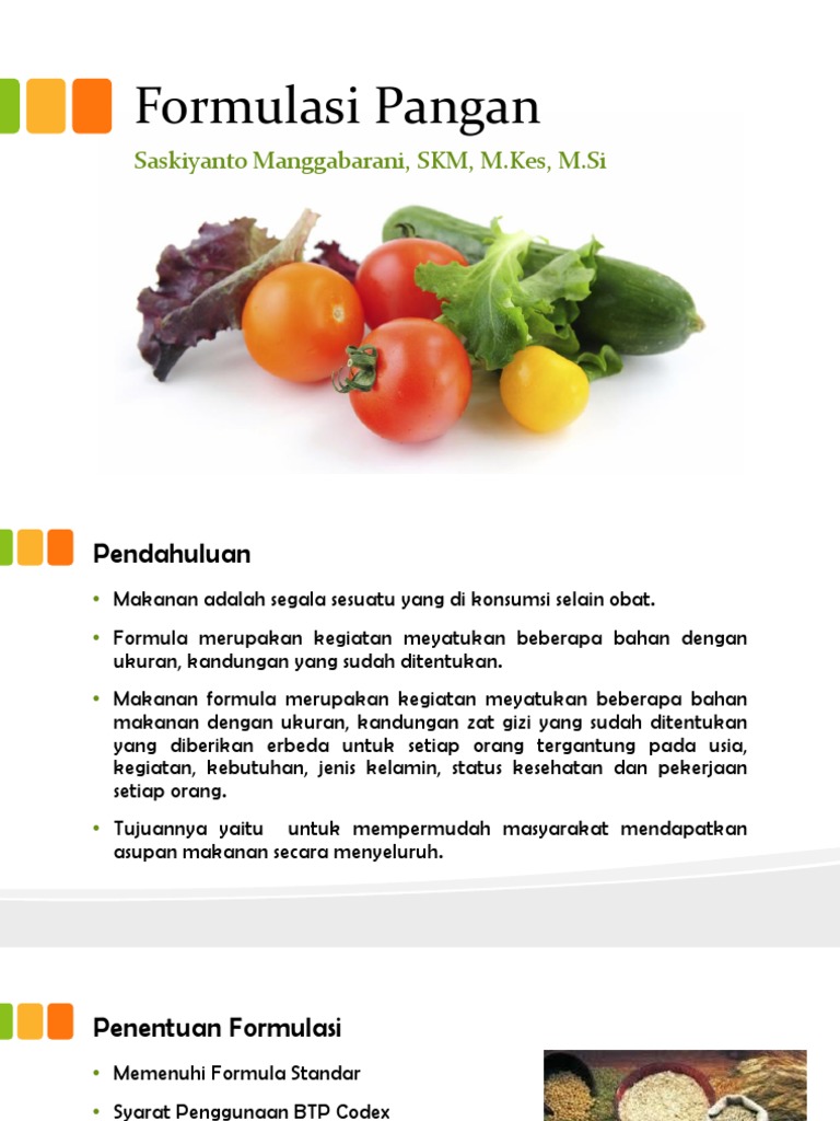 7 Formulasi Pangan | PDF