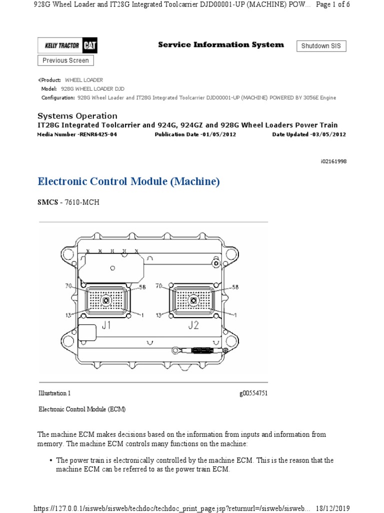 6 Electronic Control Module (Machine) PDF | PDF | Transmission ...